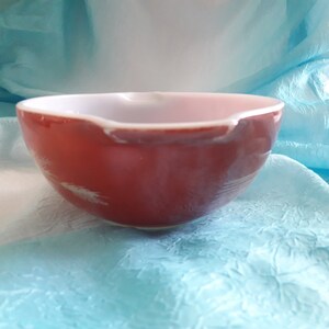 Vintage Burnt Orange Autumn Harvest Wheat Pyrex 442 Cinderella 9 Mixing ...