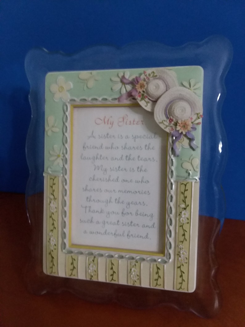 Musical Frame With my Sister Poem, Photo Frame, Decorative Picture ...