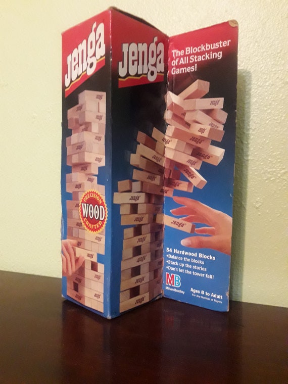 Vintage Jenga Classic Wood Puzzle Block Building Game 1995 | Etsy