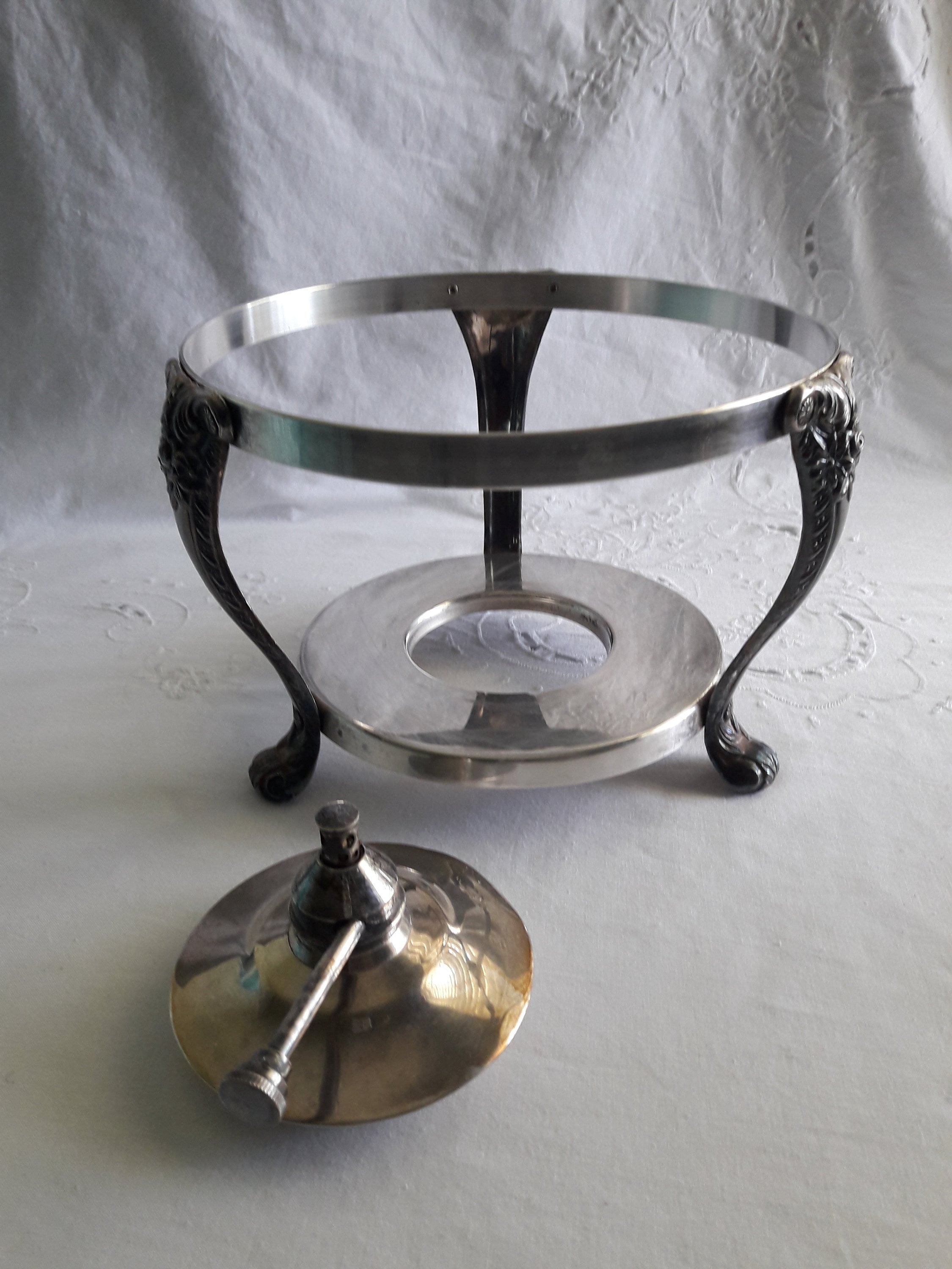 Vintage Round Chafer Buffet Set Chafing Dish Pan Dome Lid - Etsy
