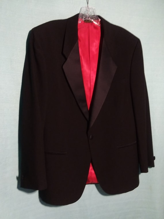 Dimitri Black Classic Tuxedo Dinner Jacket One Button Sateen | Etsy