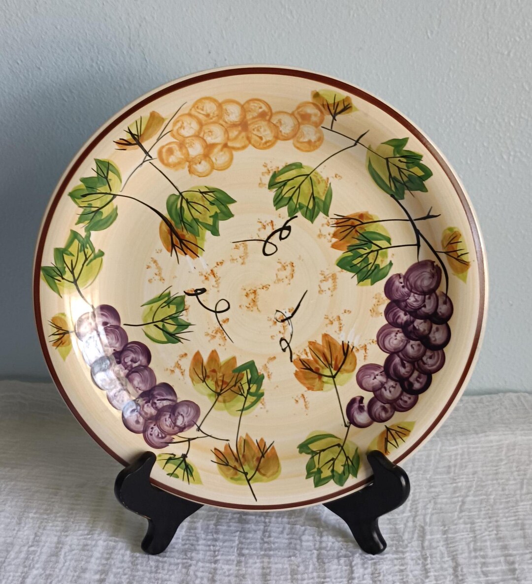 Vintage Ceramic Grape Plate, ALCO Country Garden Decor (10 3/4") - Etsy