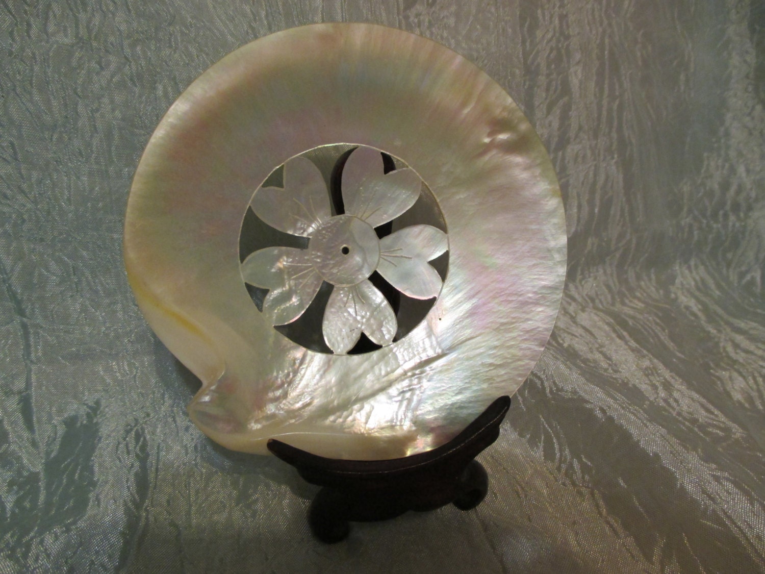 Decorative Seashell Plate Mother of Pearl Ivory Hand Carved - Etsy UK