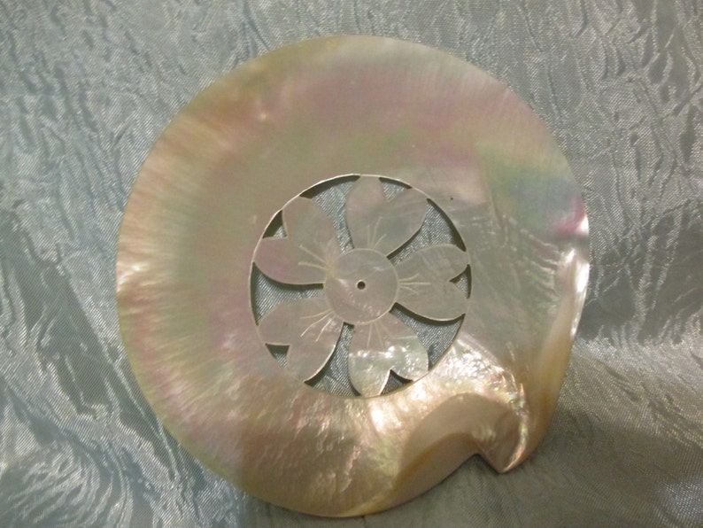Decorative Seashell Plate Mother of Pearl Ivory Hand Carved - Etsy UK