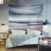 Artsy Ocean Tapestry, Large Dorm Wall Decor, Nautical Bedroom and ...
