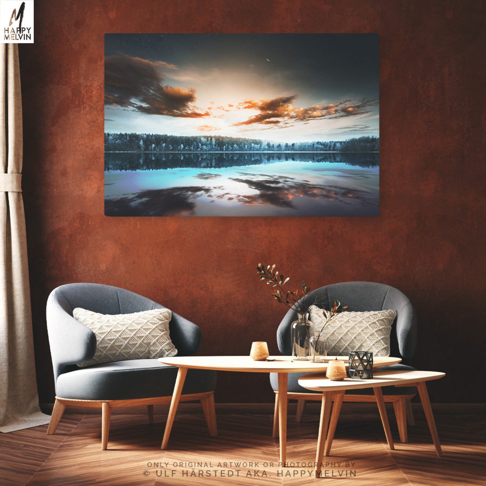 Colorful Landscape Canvas Art scenic nature wall decor large | Etsy