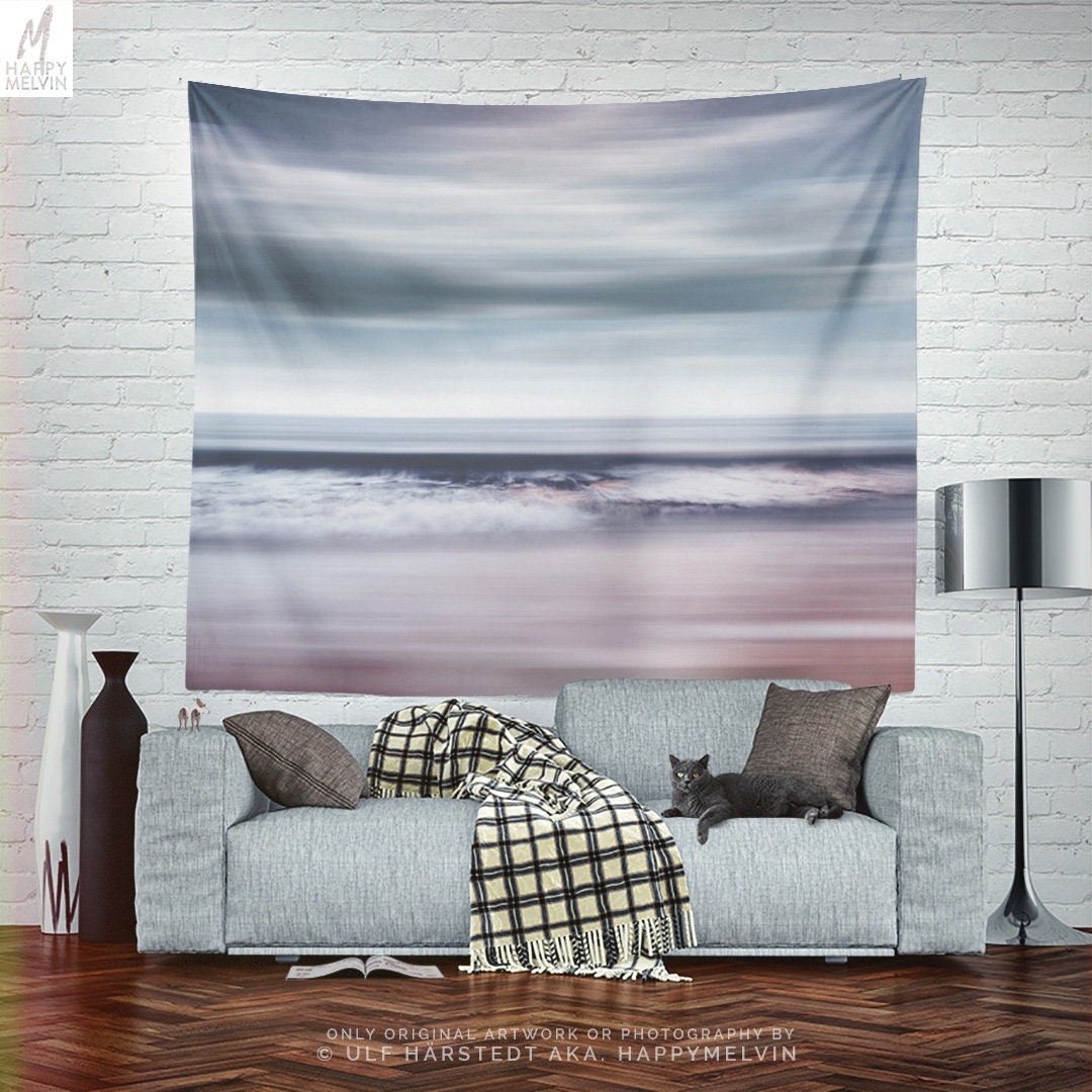 Artsy Ocean Tapestry Large Dorm Wall Decor Nautical Bedroom | Etsy
