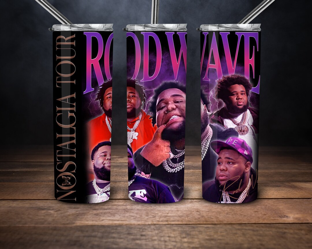 Rod Wave Nostalgia Tour Tumbler PNG-JPG Downloadable File, 20oz Skinny ...