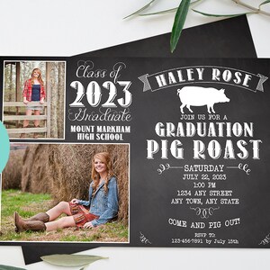 Graduation Hog Roast /pig Roast - Edit Yourself in Corjl - Digital File ...