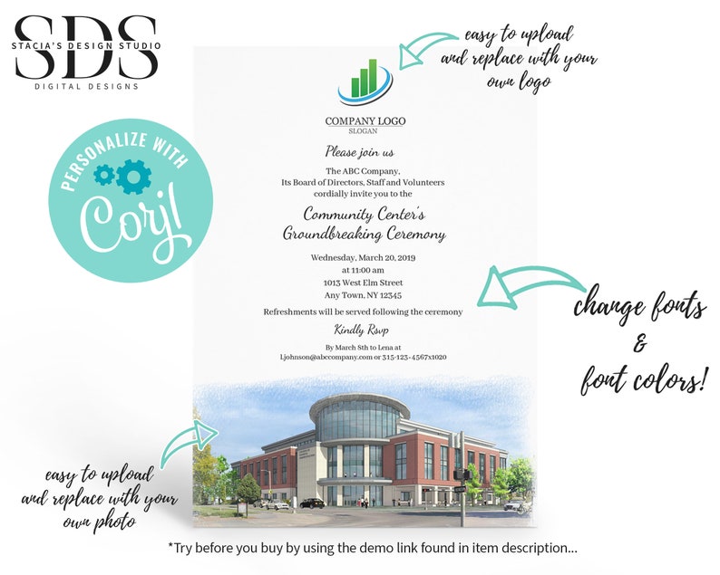 Groundbreaking Ceremony Grand Opening Gala Invitation - Etsy