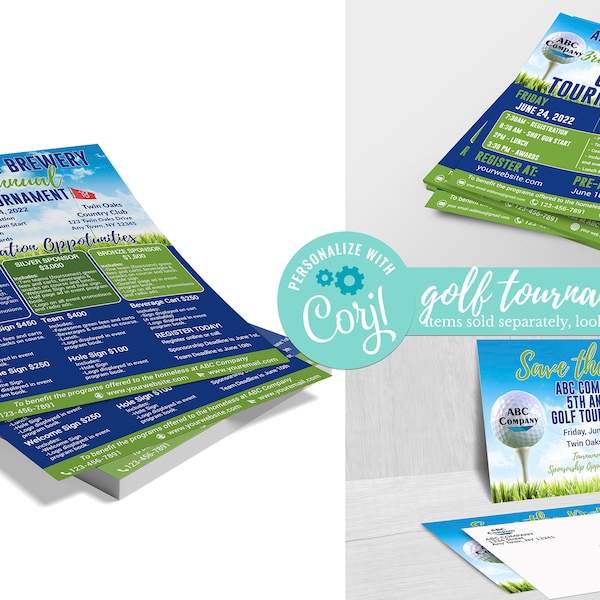 Golf Sponsorship Flyer - Etsy