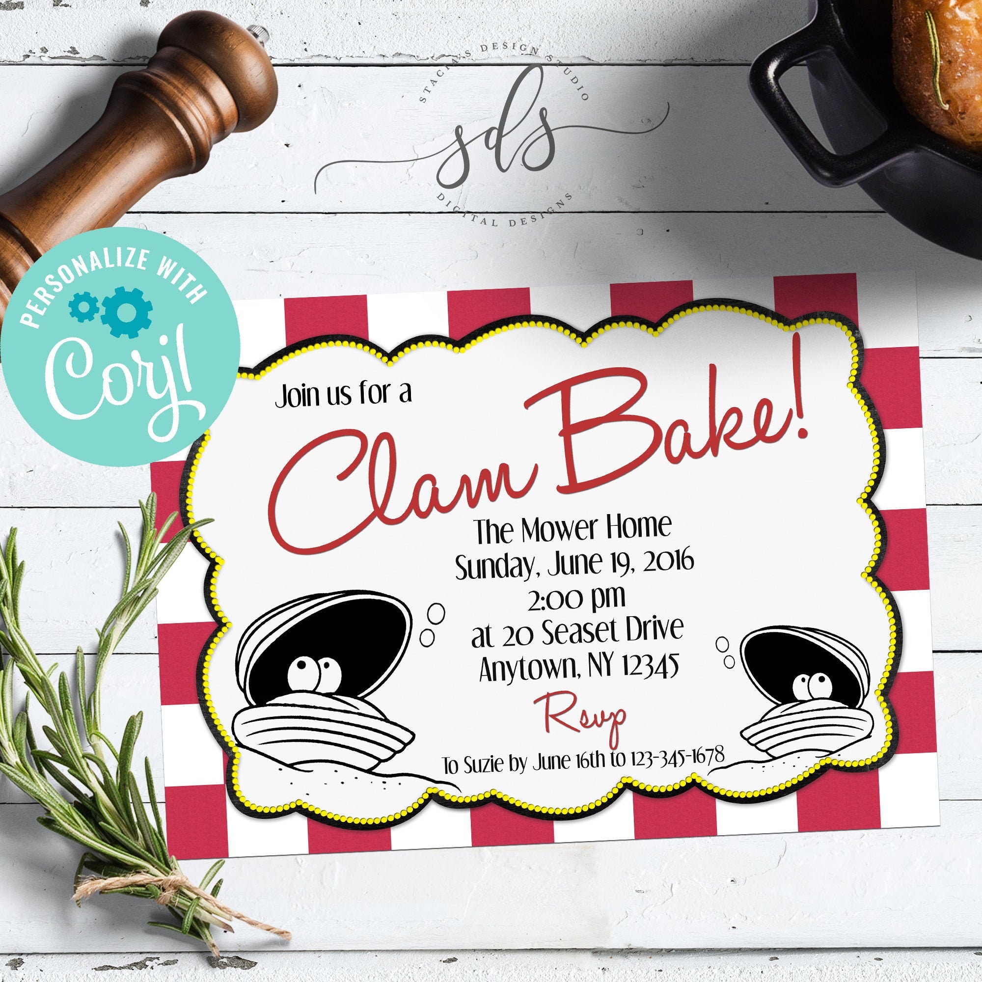 Clambake Invitations