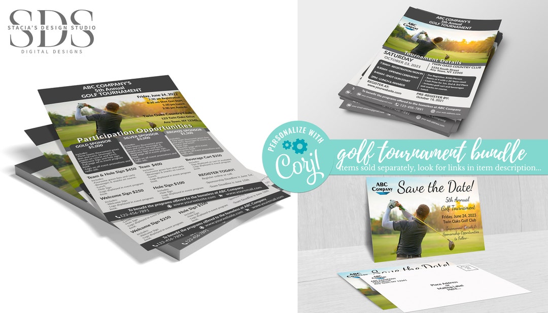 Golf Tournament Opportunities / Sponsorship Flyer, Tournament Flyer ...