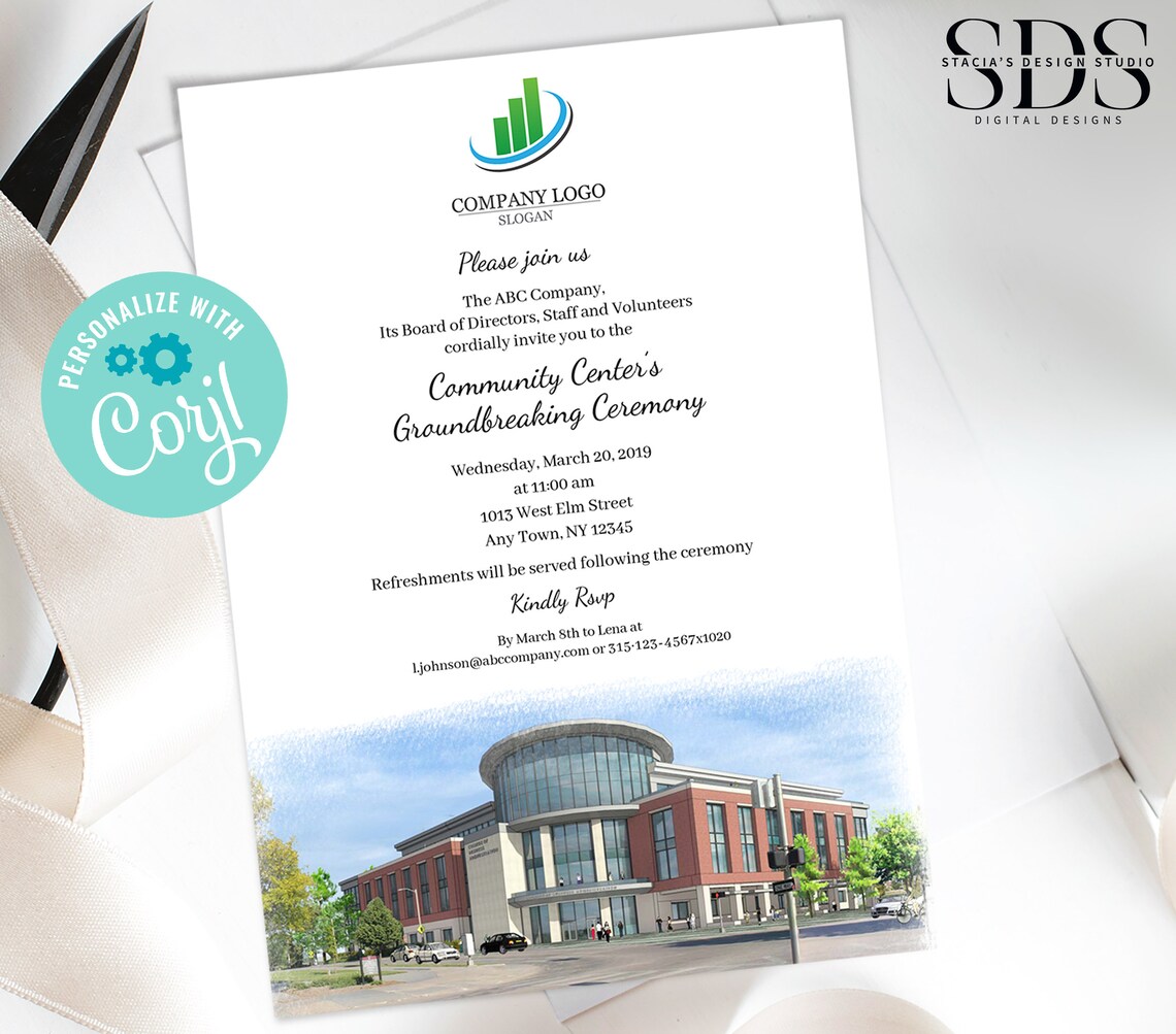 Groundbreaking Ceremony Grand Opening Gala Invitation - Etsy