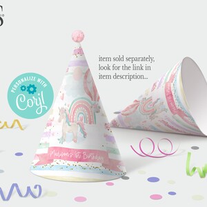 Rainbow Unicorn - Time Capsule Sign 8x10 and Message Cards 4x6 ...