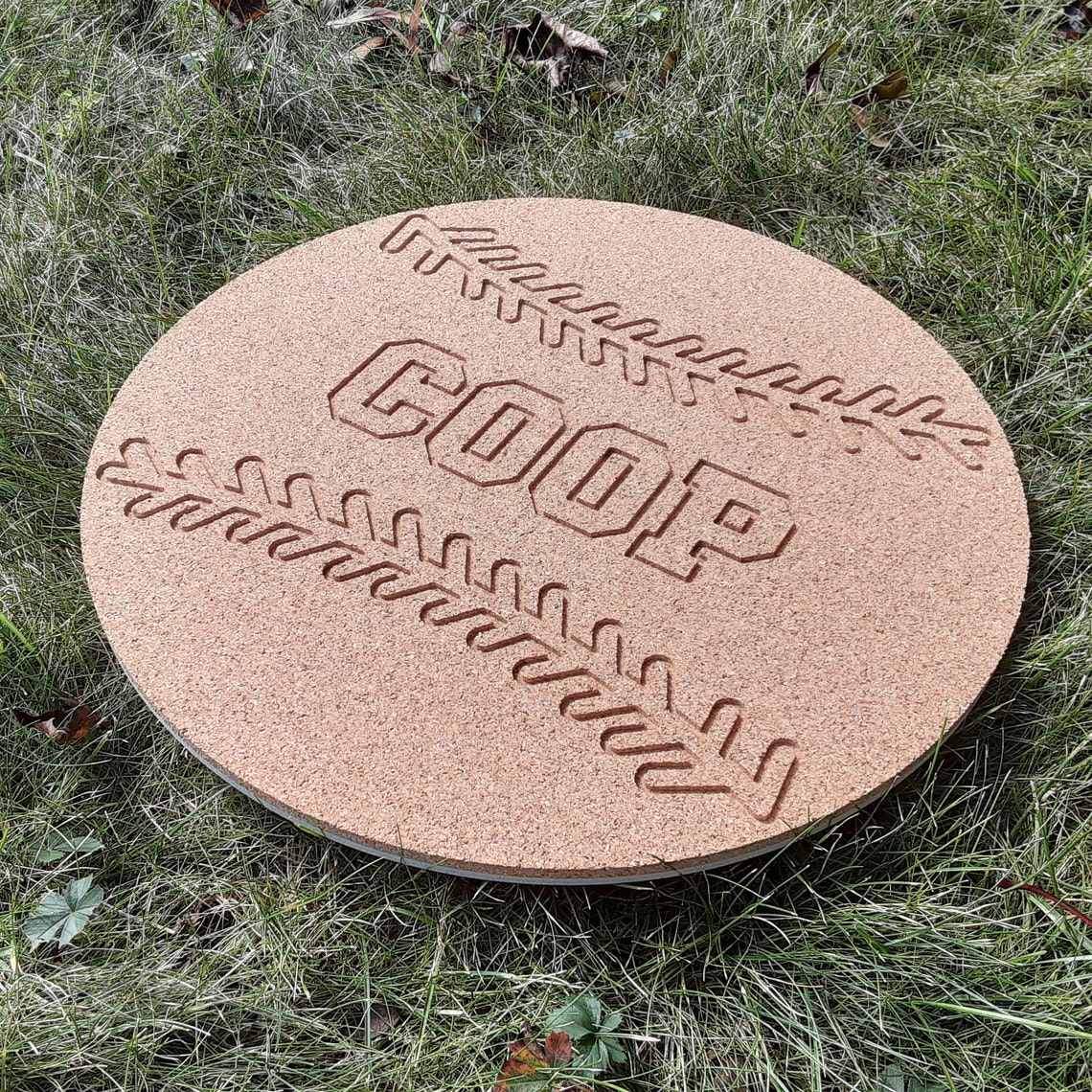Baseball Cork Board W/ Engraved Details. Baseball Pin Board, Baseball ...