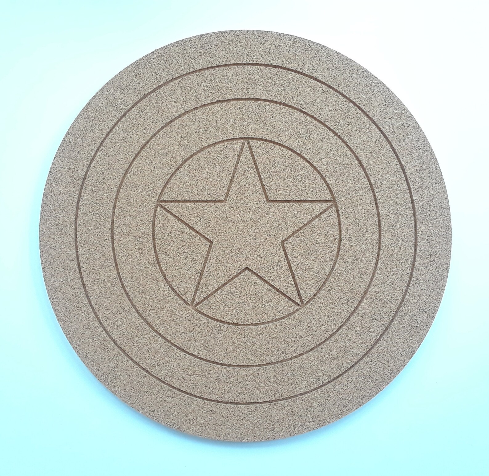 Captain America Shield Cork Board With Engraved Details. Captain ...