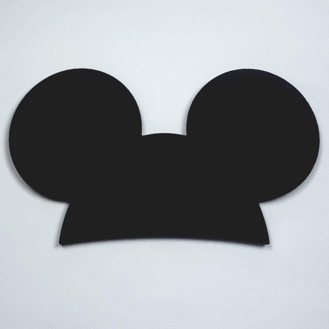 Painted Black Mickey Ears Pin Display, Mickey Ears, Disney Pin Board ...