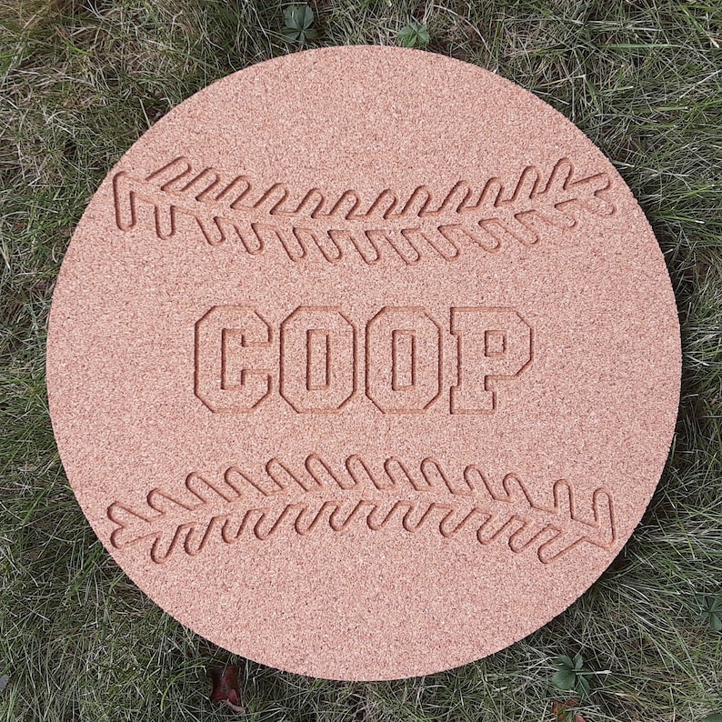 Baseball Cork Board W/ Engraved Details. Baseball Pin Board, Baseball ...