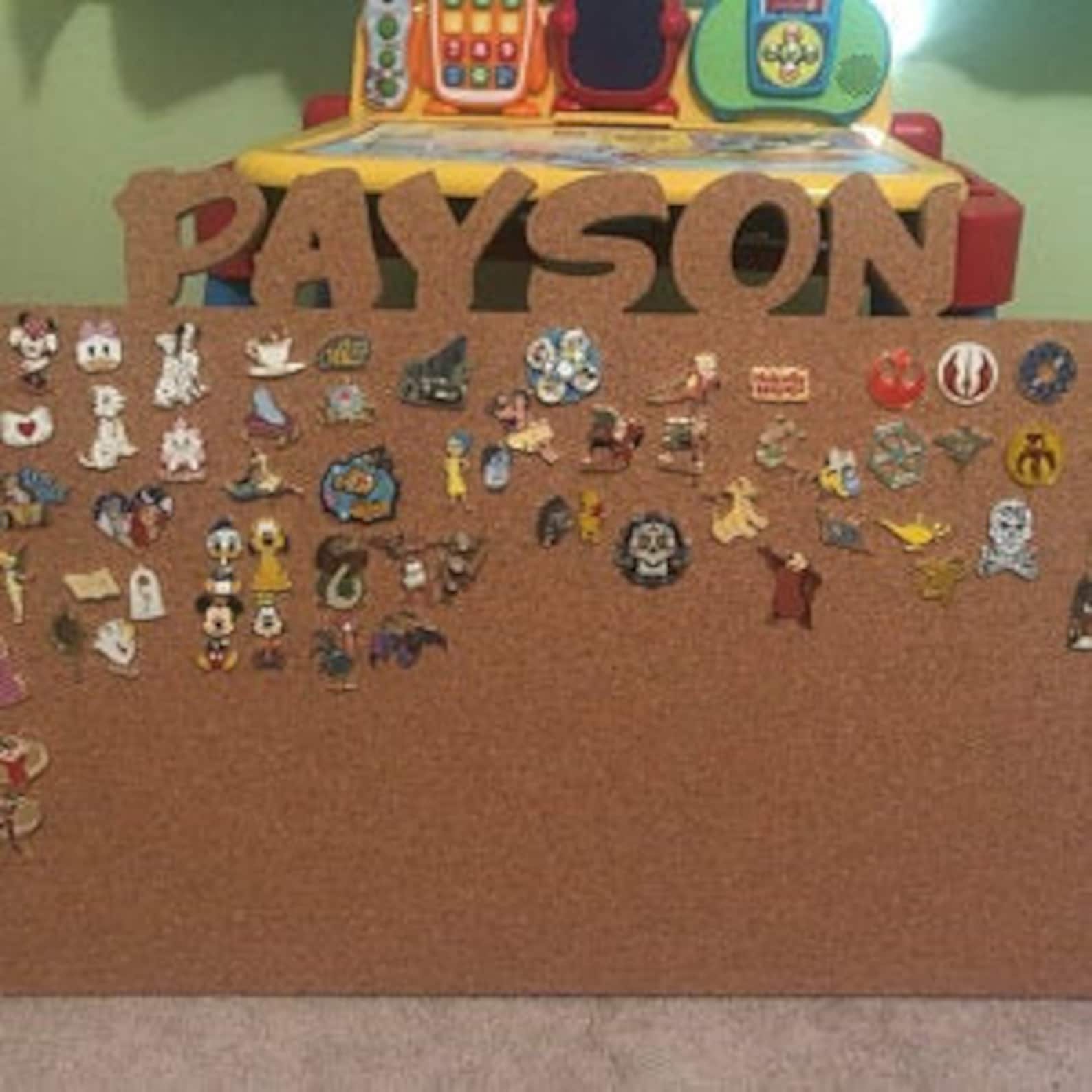 Personalized Cork Board With Name, Cork Board Letters, Personalized ...