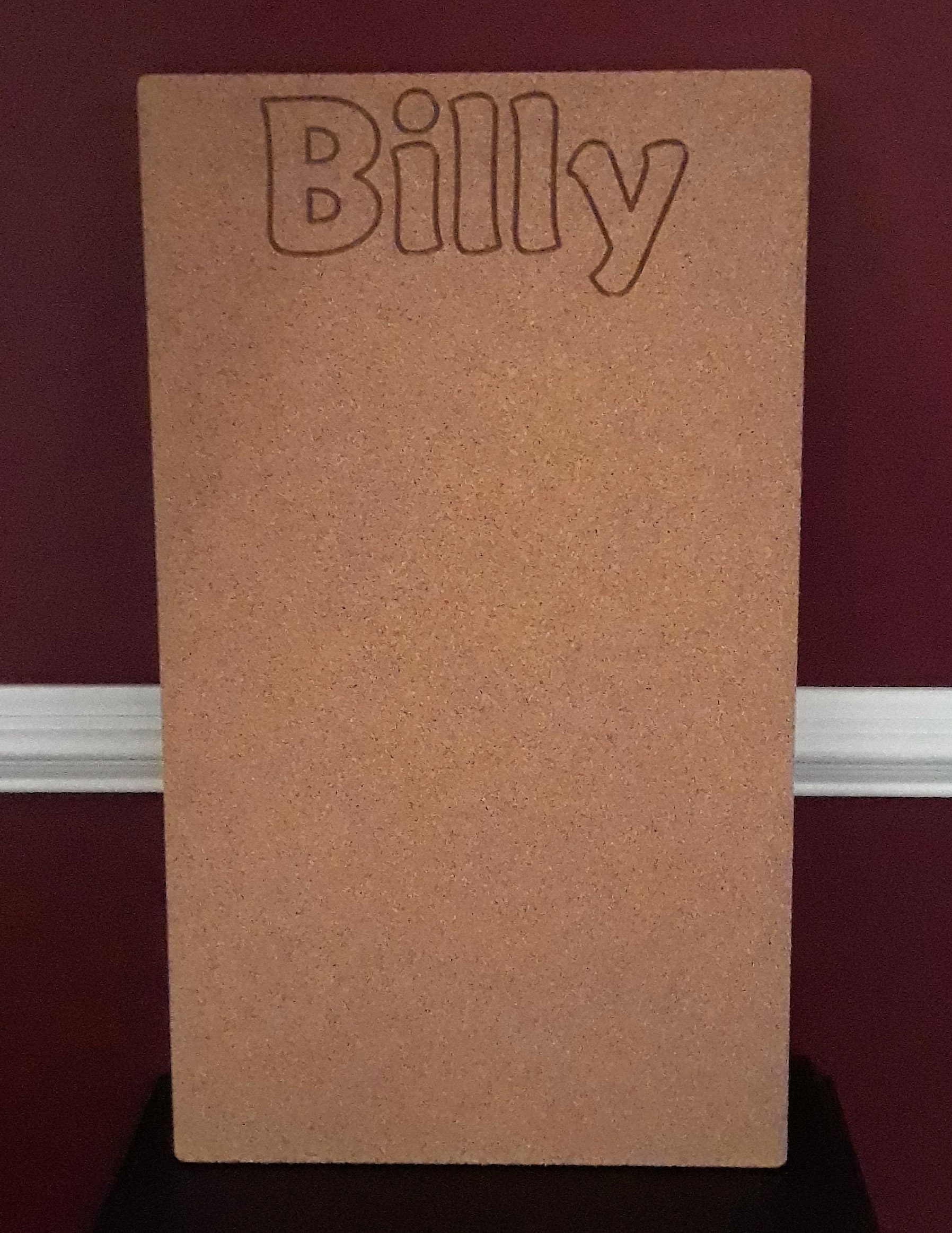 Personalized Cork Board With Engraved Name, Cork Board Letters ...