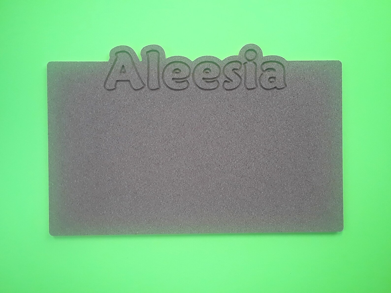 Personalized Cork Board With Engraved Name, Cork Board Letters ...