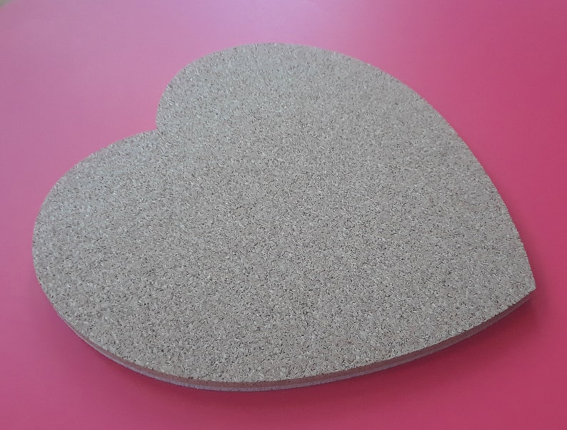 Heart Shaped Cork Board Heart Corkboard Heart Pin Board - Etsy