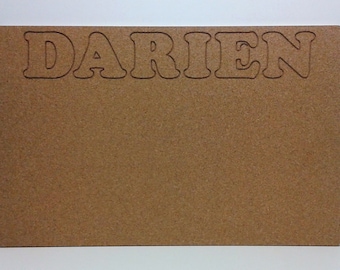 Personalized Cork Board With Name, Cork Board Letters, Personalized ...