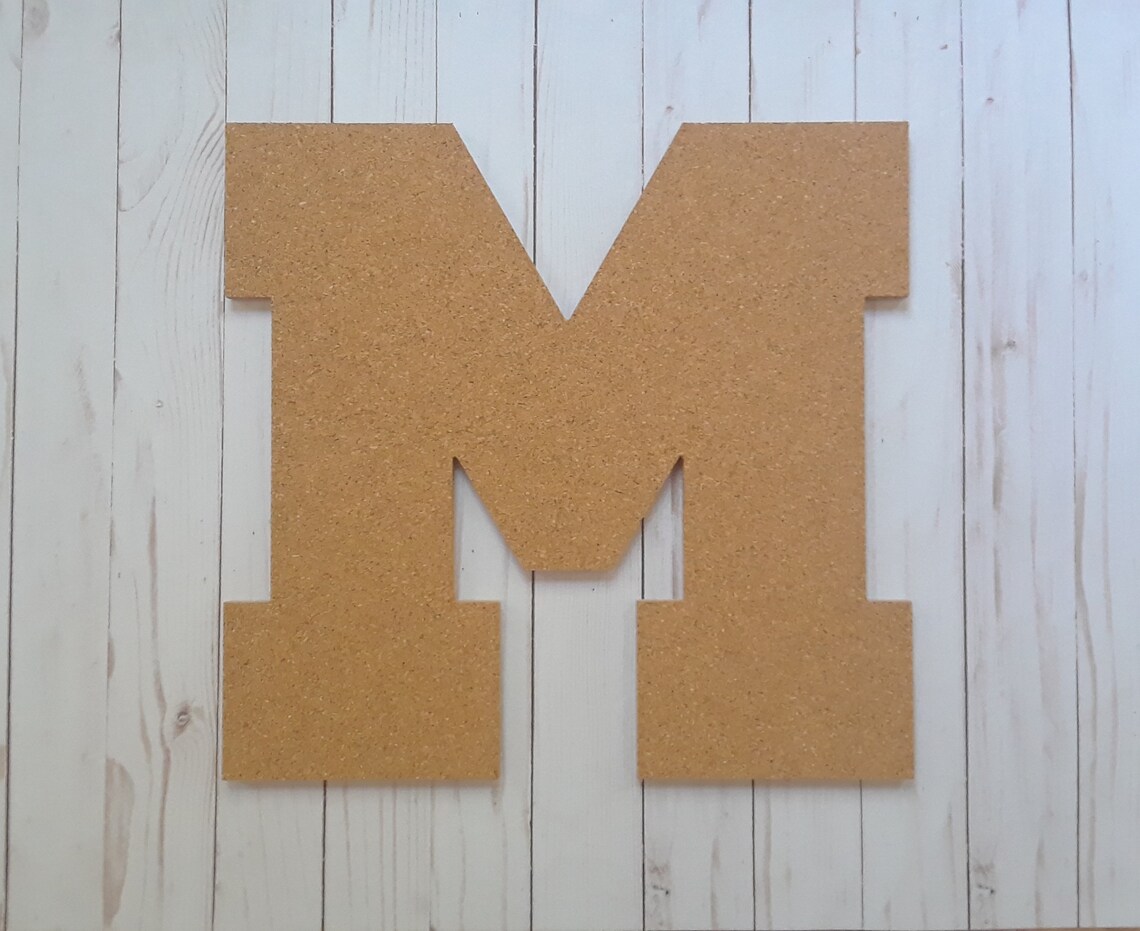 Cork Letters 6 Inch Sport Font Cork Board Letters Wood | Etsy