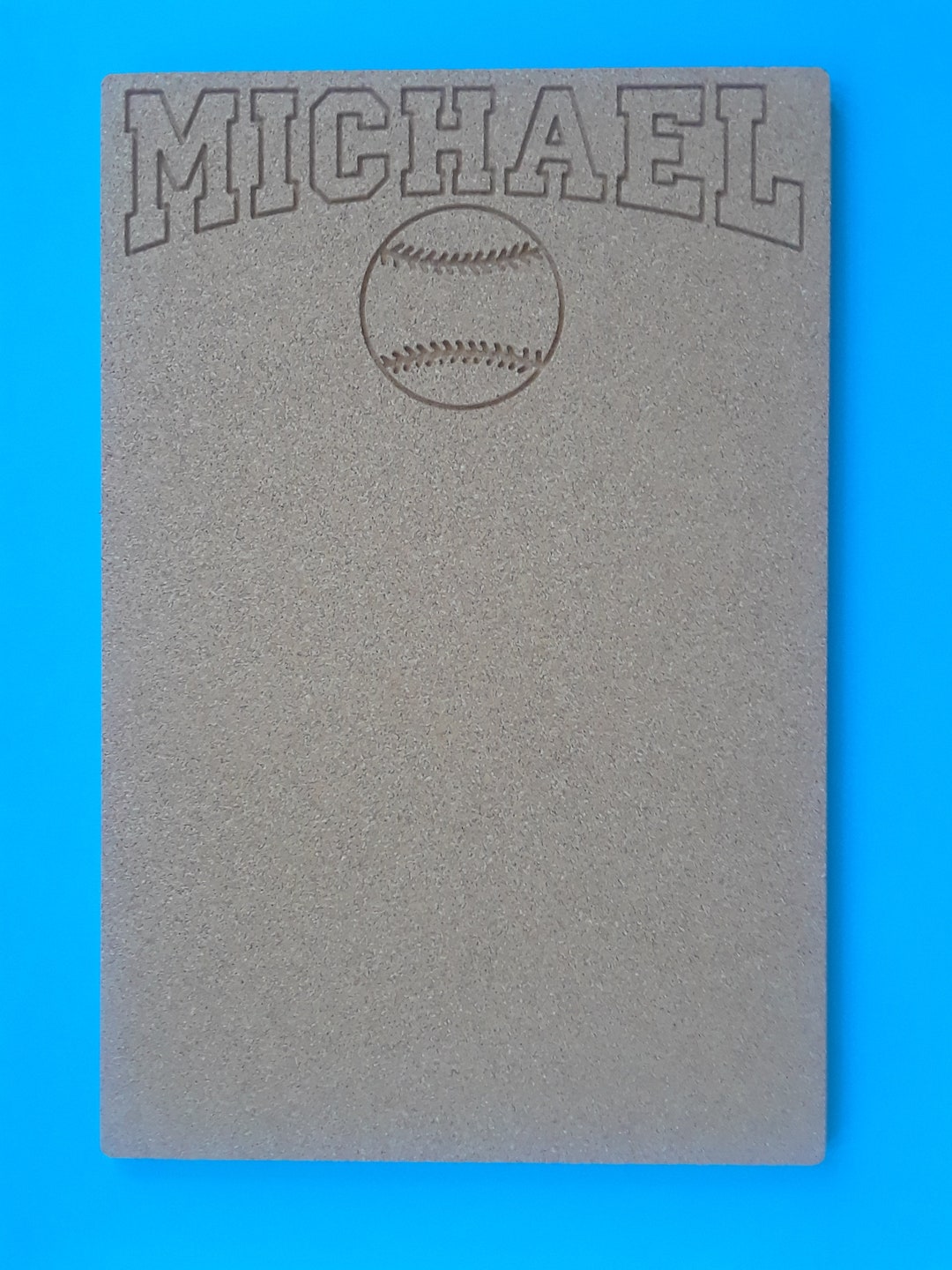 Personalized Baseball/softball Cork Board W/ Engraved Name and Details ...