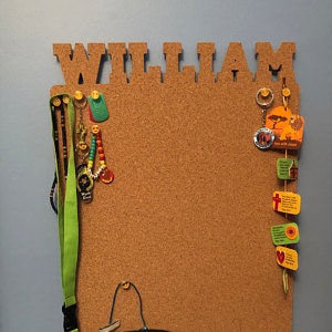 Personalized Cork Board With Name, Cork Board Letters, Personalized ...