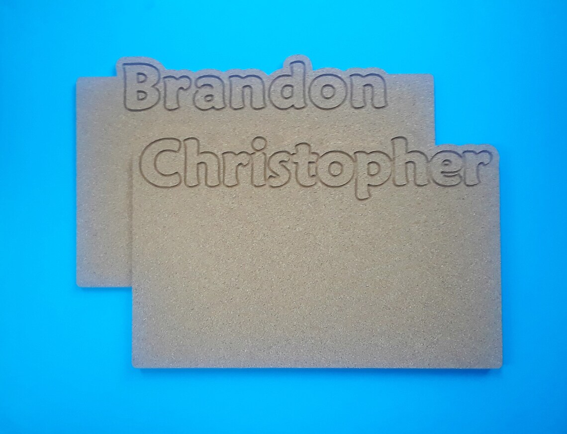 Personalized Cork Board With Engraved Name, Cork Board Letters ...