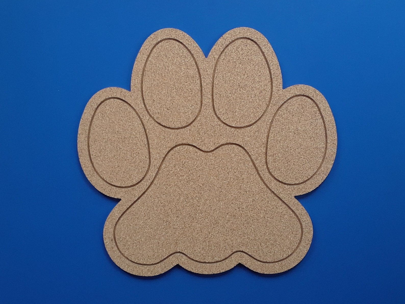 Paw Print Cork Board. Gift for Dogs, Gifts for Cats, Paw Print Logo ...