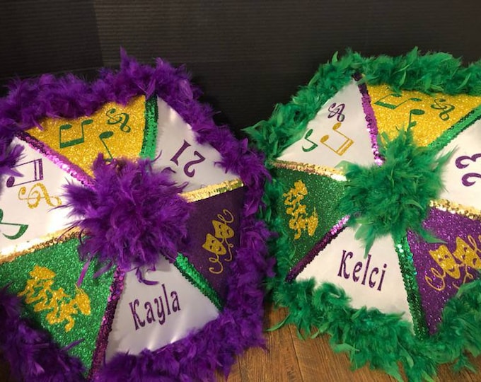 Mardi Gras Theme Glittered Second Line Umbrellas, Mardi Gras, New ...