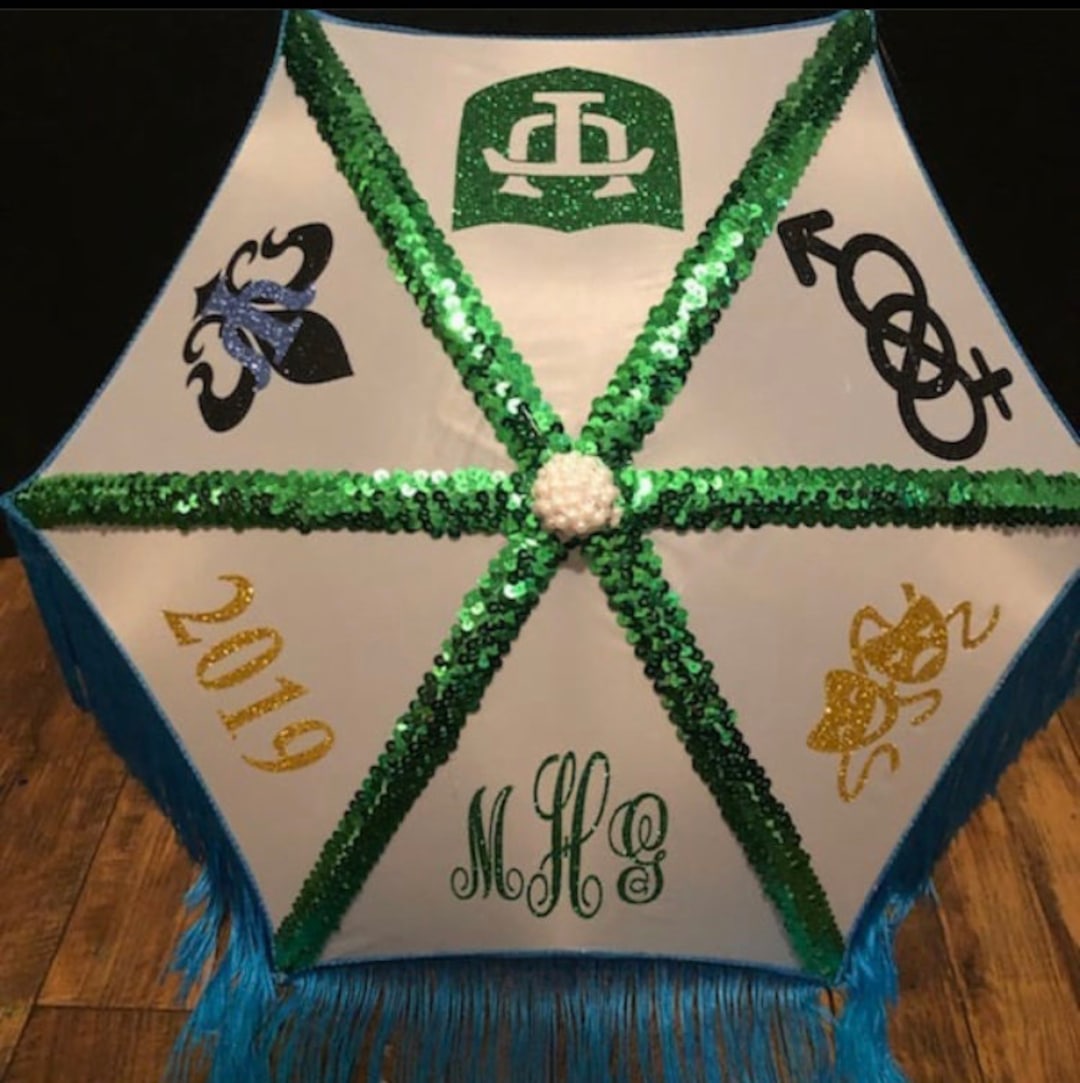 TU Graduation Second Line Umbrella, Second Line Umbrella, Green Wave ...