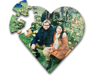 Custom 75 Piece Heart Shaped Photo Jigsaw Puzzle - Etsy