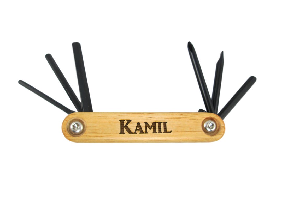 Personalized Bike Tool With Wood Handle, Multifunctional Tool, Custom ...