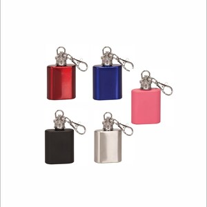 Mini Flask Key Chain, Wedding Party Gifts, Personalized Monogram Flask ...