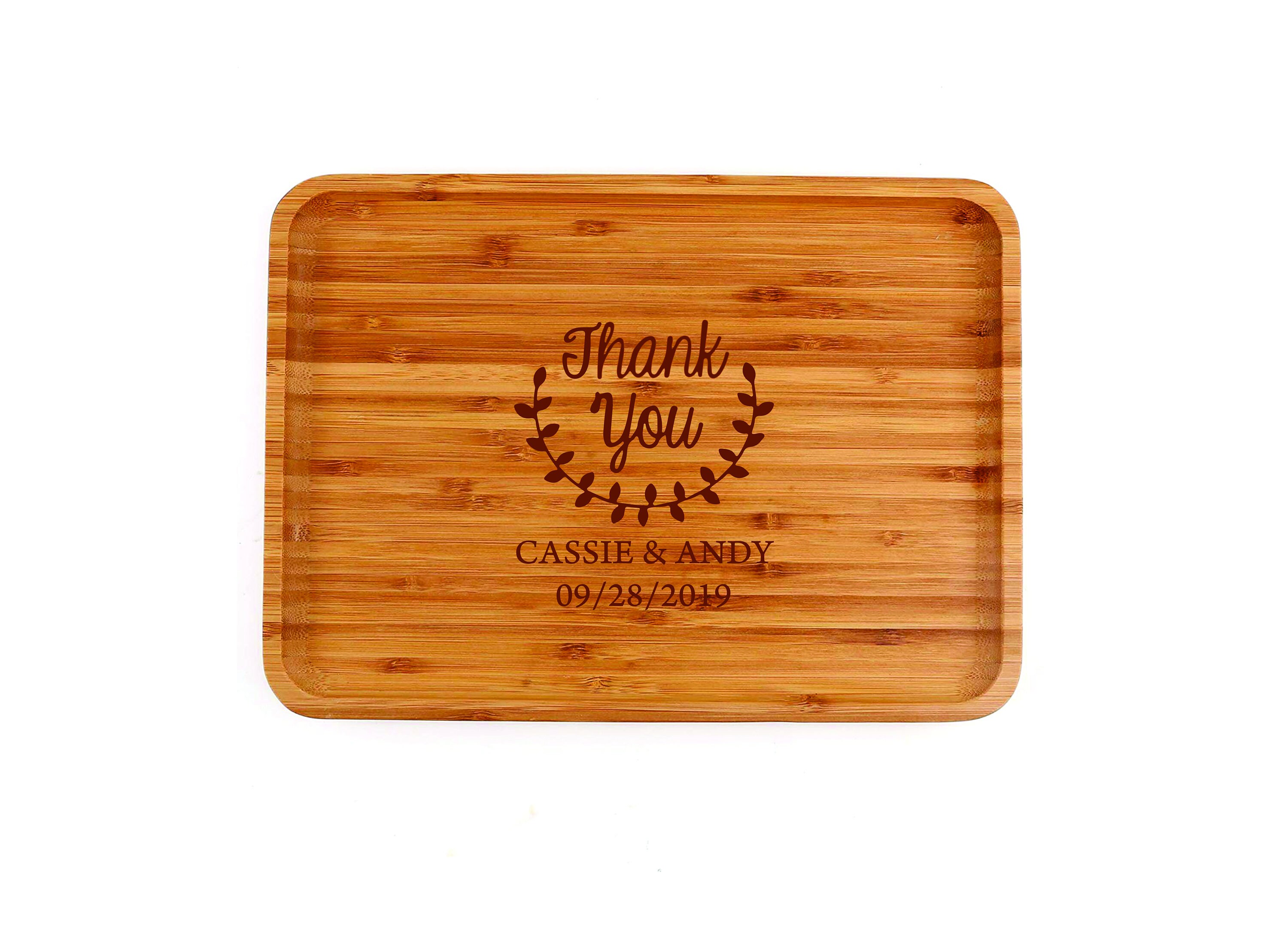 Personalized Bamboo Tray 12 X 8 Engraved Tray - Etsy