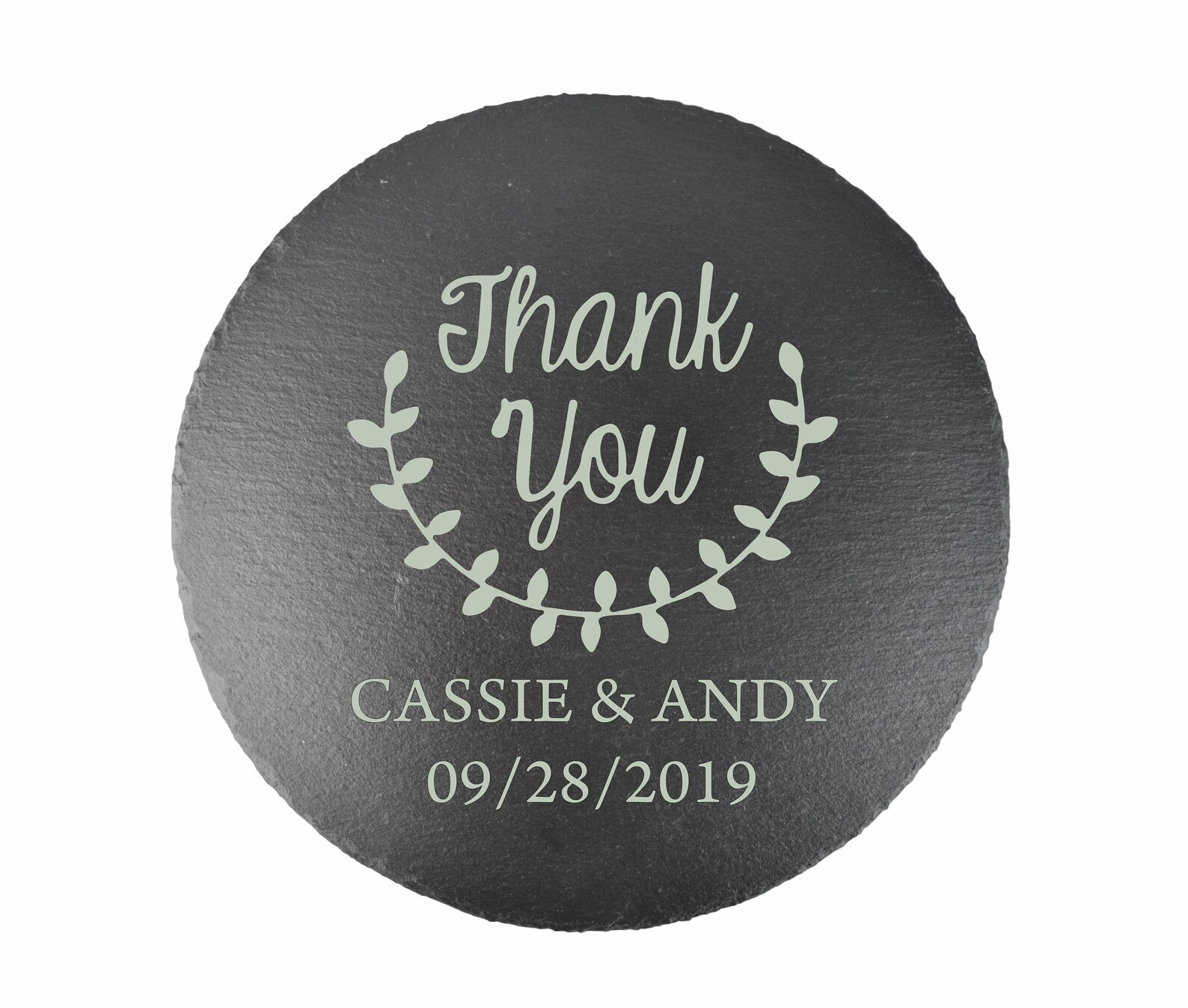 Personalized Round Slate Board Valentine's Day Gift - Etsy