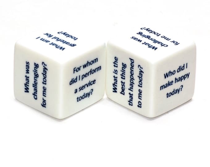 Custom Pair Dice / Text on All Six Sides /numbers, Letters or Logos ...