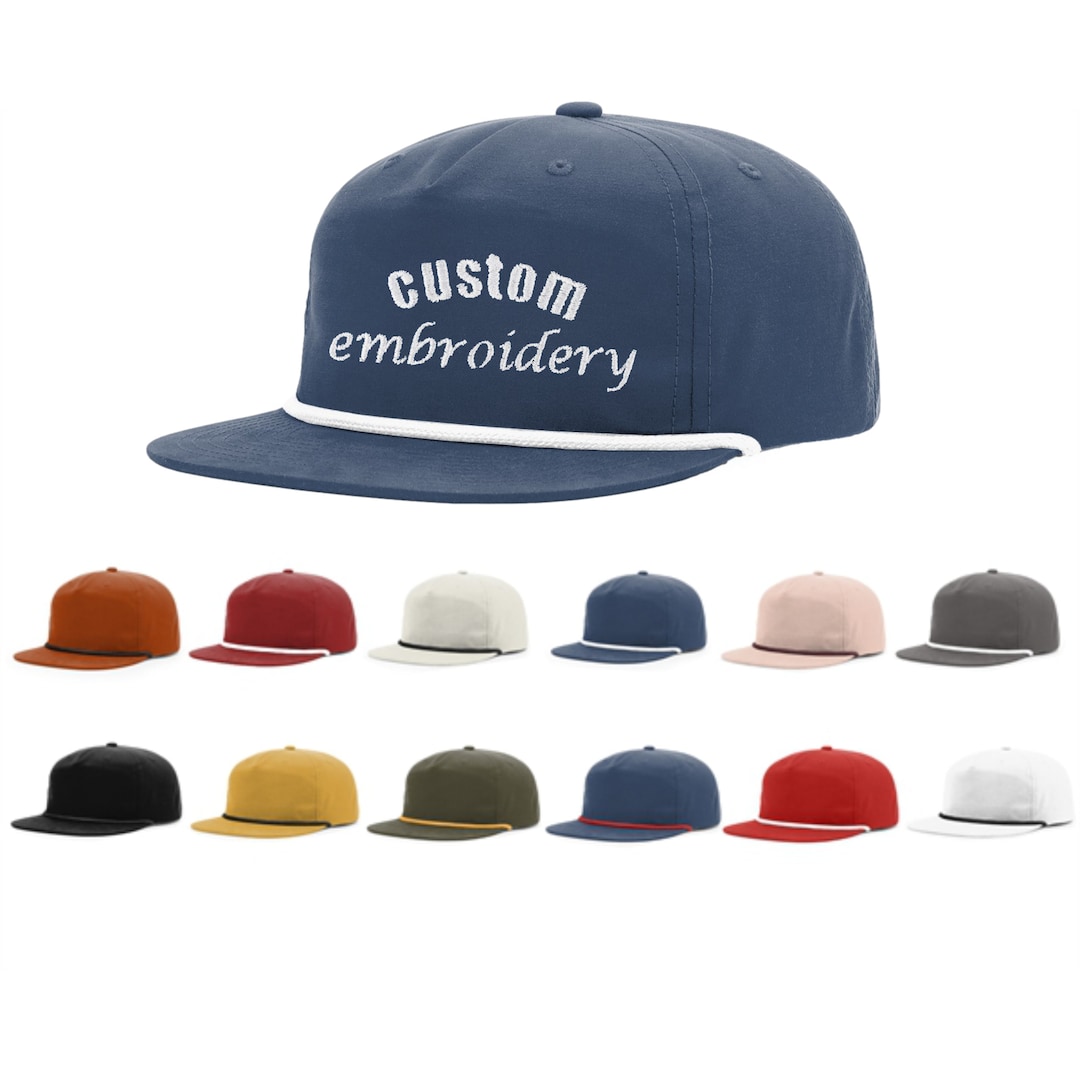 Custom Embroidered Richardson 256 Snapback Trucker Hat With ...