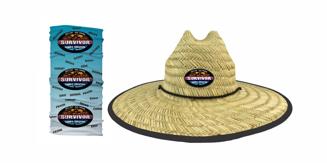 Survivor TV Show Style Headband Wtih Straw Hat, Survior Headwear ...