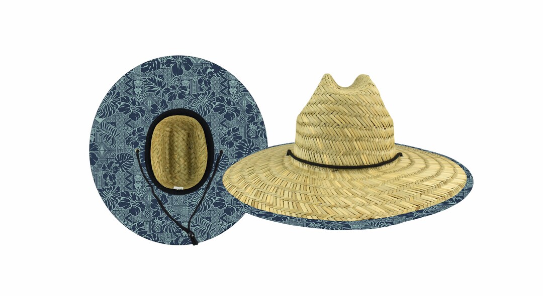 Custom Straw Hat With Patch Logo, Boating Hat, Personalized Bucket Hat ...