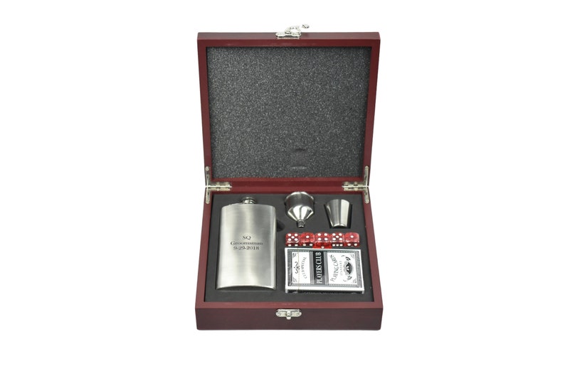 Custom Flask Set Personalized Wedding Gift Groomsman - Etsy