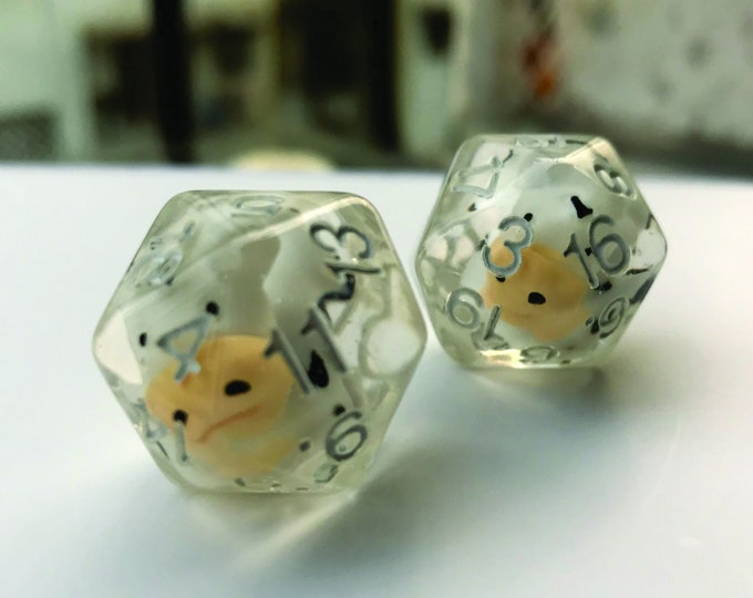 D20 Dice With a Cow Inside, Game Dice, Family Gift, RPG Dice, Dnd Dice ...