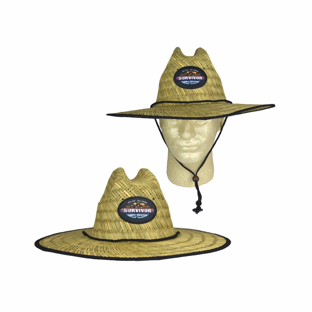 Custom Survivor Show Patch Straw Hat, Team Beach Hat, Personalized ...