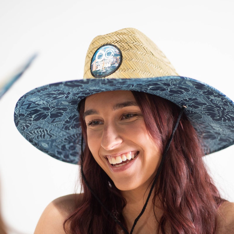 Tiki Straw Hat - Etsy