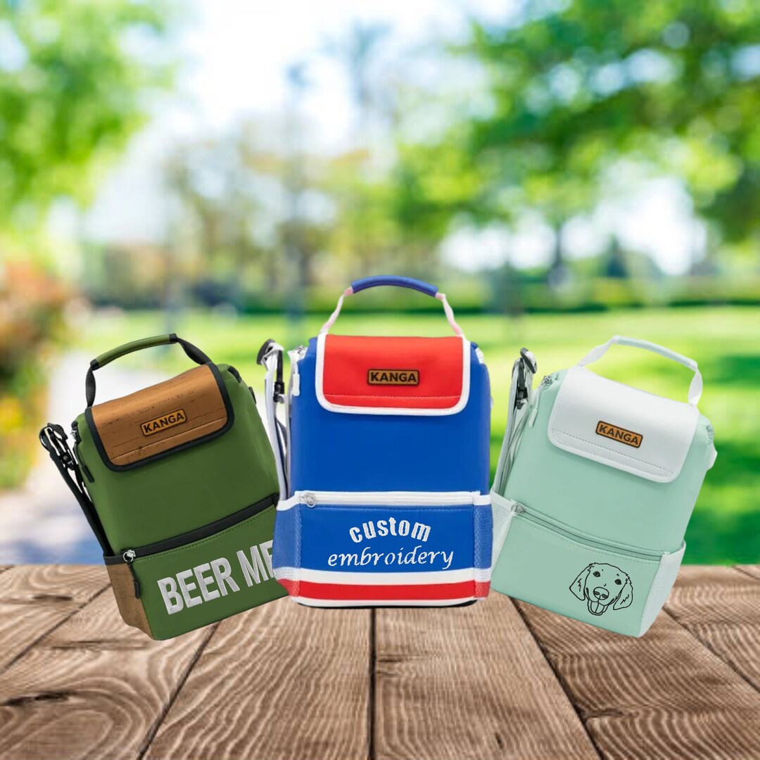 Custom Embroidered Kanga Cooler 12 Pack Cooler Pouch, Personalized ...