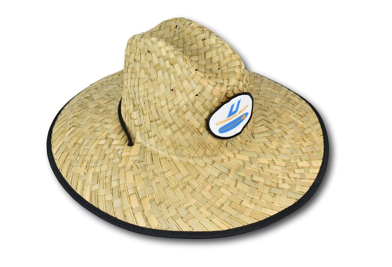 Custom Patch Straw Hat Team Beach Hat Personalized Straw - Etsy